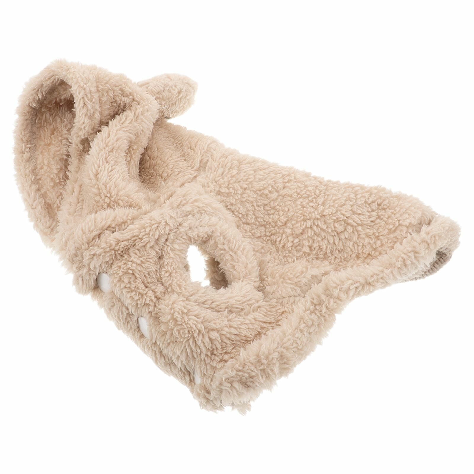 Зимняя одежда с ушками кролика и капюшоном из полиэстера для мелких питомцев