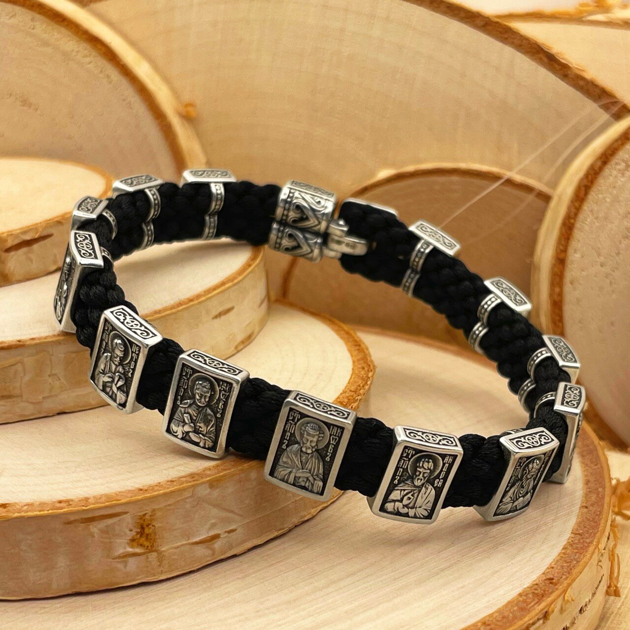 Браслет-цепочка, серебро, 925 проба, чернение, оксидирование