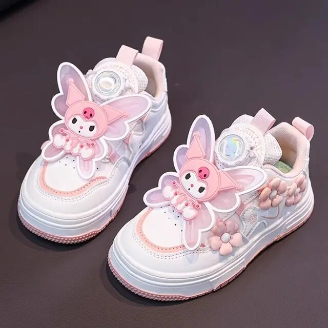 Кроссовки для девочек Sanrio Kuromi My Melody, детская обувь, лёгкие и удобные, с милым рисунком, летняя и осенняя спортивная обувь, новинка, Shoe Size:29 InSeam18cm