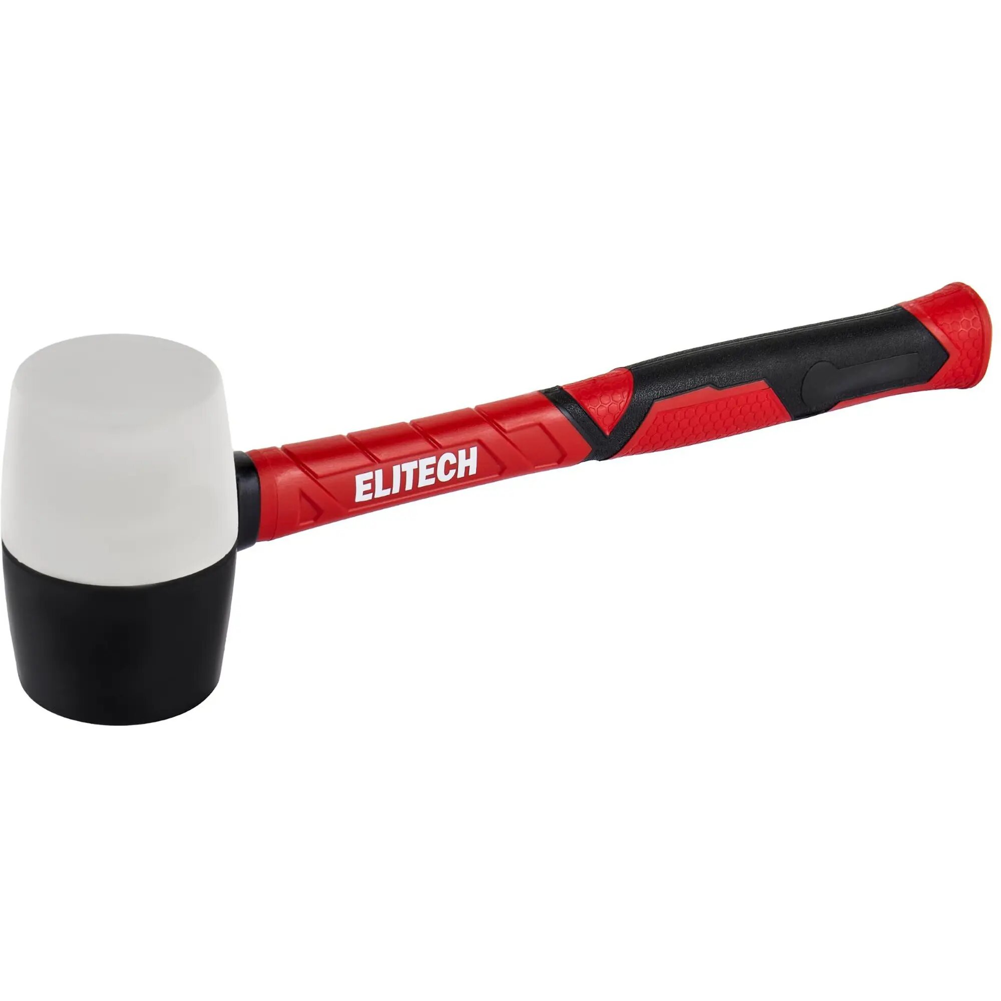 Киянка резиновая черно-белая Elitech 620201 450 г