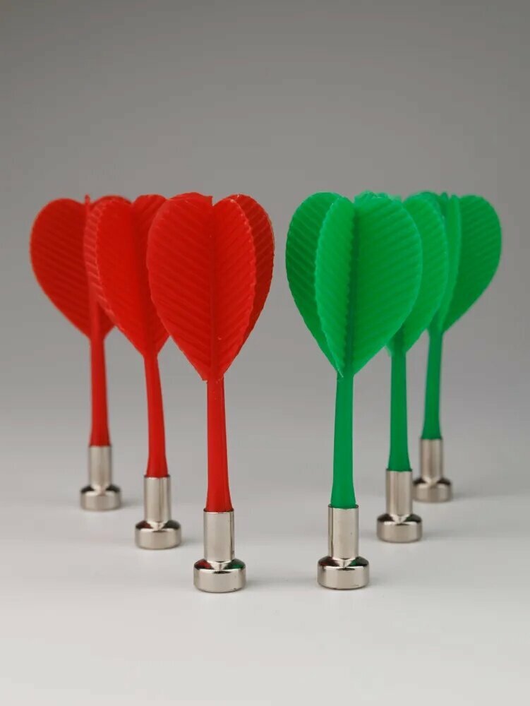 Дротики для дартс магнитные Estafit 6 шт, мультицвет