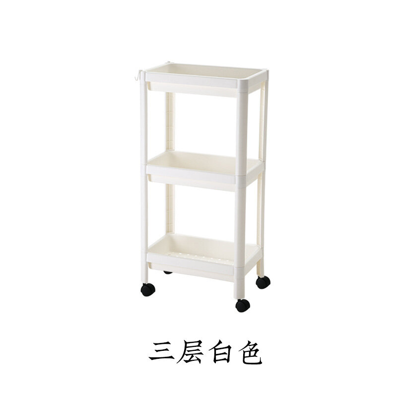 Напольная стойка для хранения, многослойный органайзер, тележка для кухни, спальни, ванной, мобильная стойка для хранения с колесами