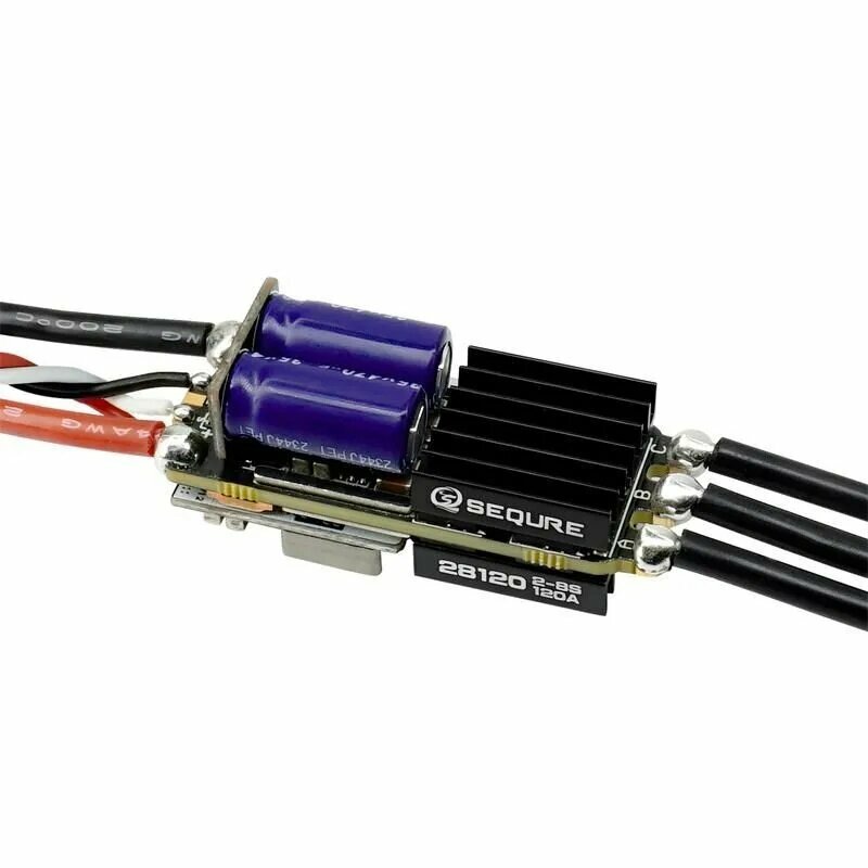 SEQURE 28120 (ESCape32) +BEC 10A регулятор, подходит для 2-8S Lipo, может использоваться для моделей автомобилей с дистанционным управлением и т. д.
