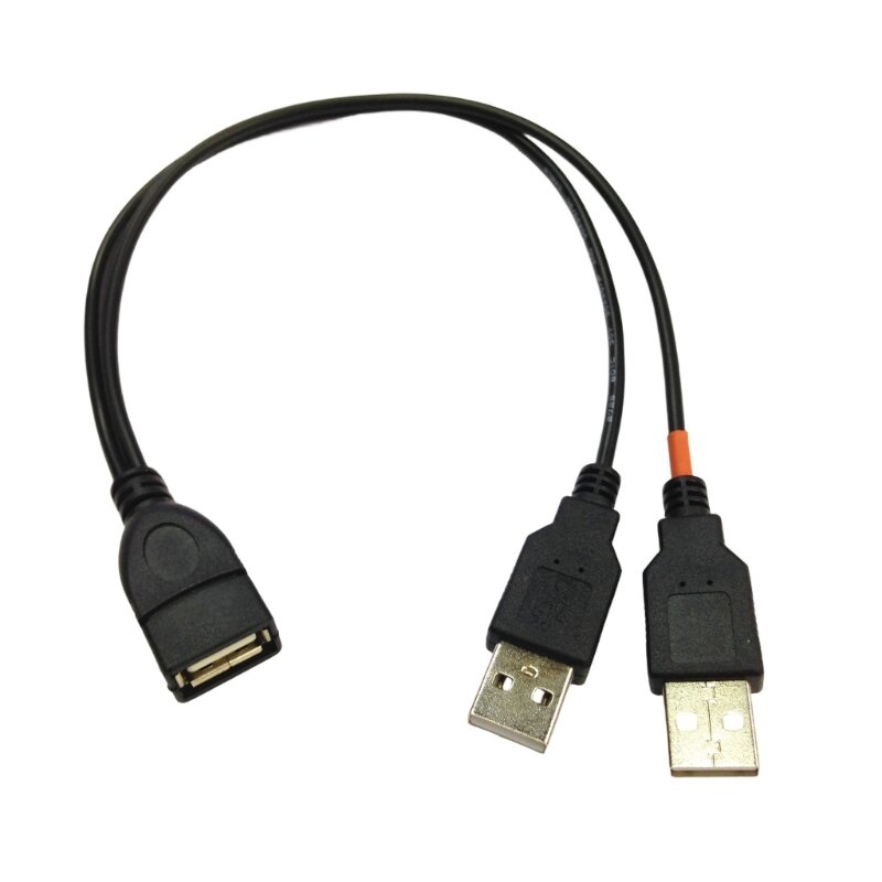 USB2.0 один женский и два мужских удлинителя Y-образного кабеля для передачи данных