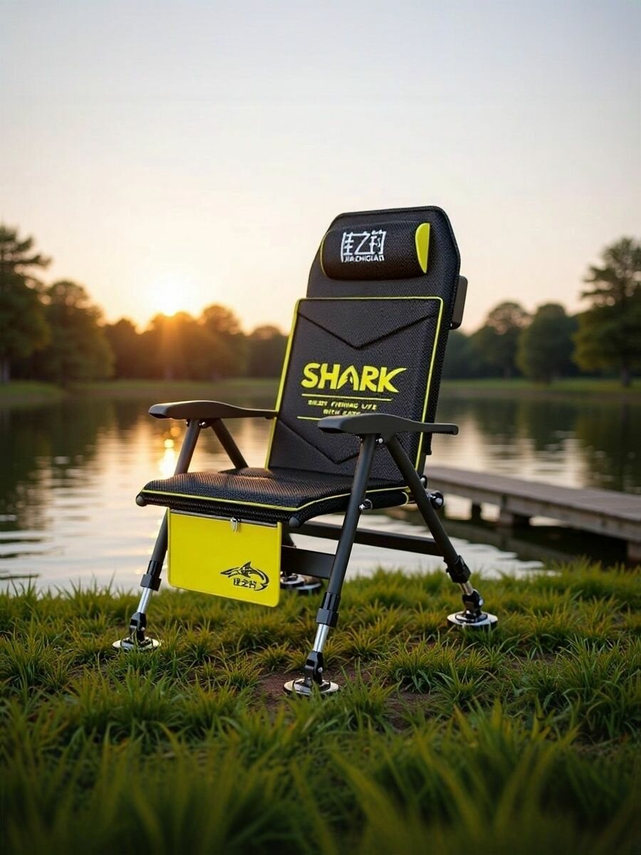 Стул складной туристический, универсальныoе карповое кресло для рыбалки