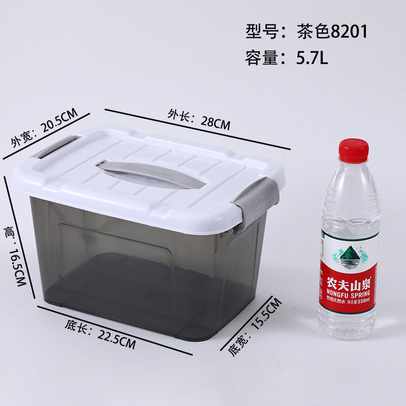 Пищевой пластиковый контейнер для хранения, прозрачный прямоугольный, с крышкой, герметичный, для холодильника, большой, утолщенный