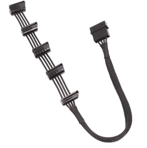 3 шт. 4-портовый кабель питания SATA, большой четырехконтактный кабель питания 4 * SATA 15P 1м