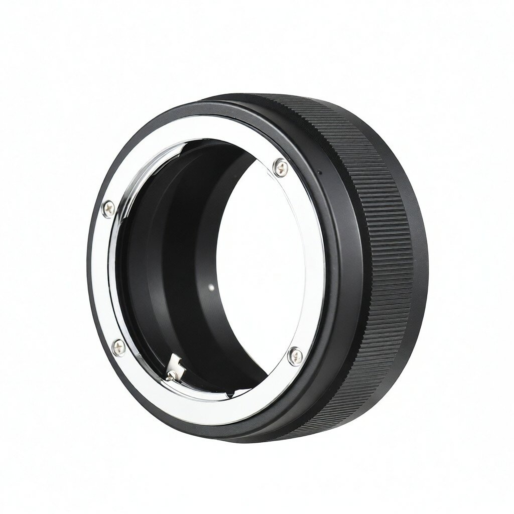 Адаптер для монтажа объектива FOTGA из алюминиевого сплава и латуня черного цвета весом 85г для объективов Olympus OM-Mount на камеры зеркальные без зеркала Canon EOS RF-Mount, 1 штука