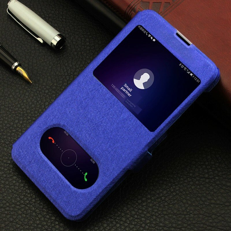 Складной кожаный чехол для Honor Play 3, полная защита от ударов, бирюзовый цвет, чехол с подставкой для мобильного