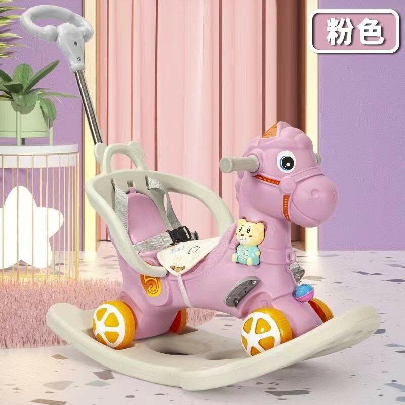 Детская качалка для детей 1-5 лет, скользящая качалка-лошадка, деревянная игрушка для малышей, двойного назначения, подарок из магазина для детей