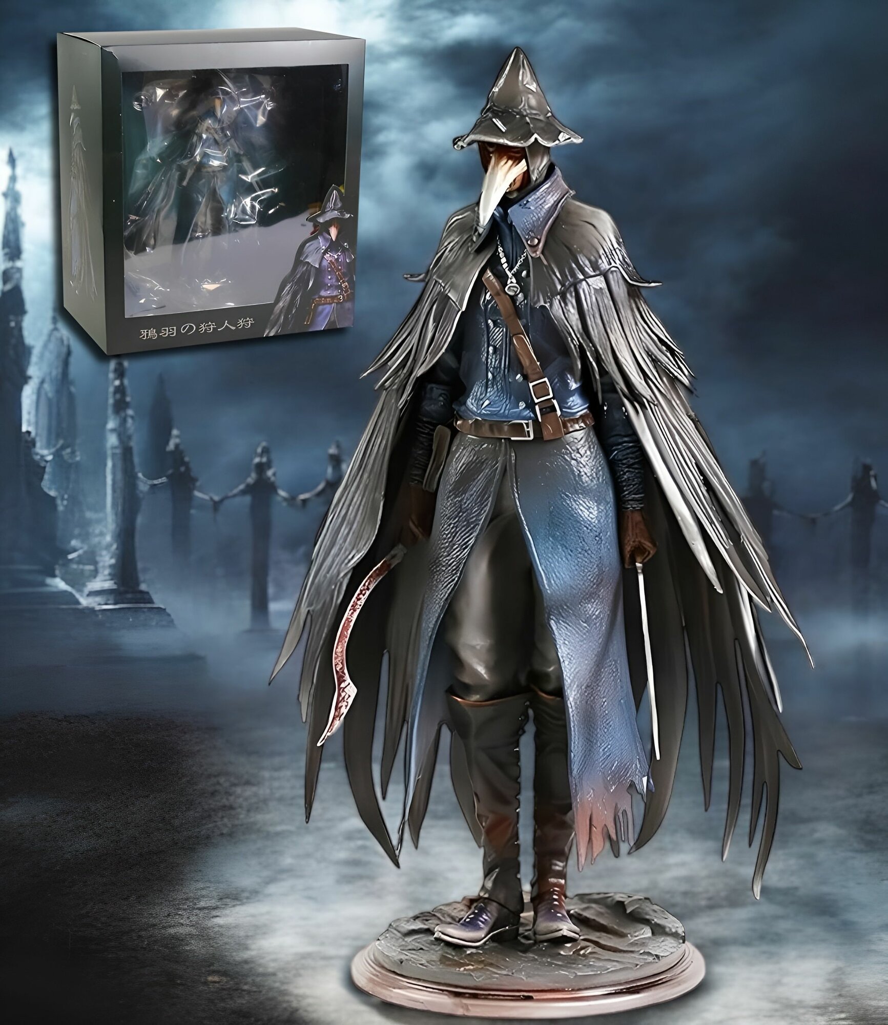 Фигурка Bloodborne Эйлин Ворона (Eileen the Crow) 30 см, коллекционная, лицензионная, Gecco, с аксессуарами, подарок геймеру