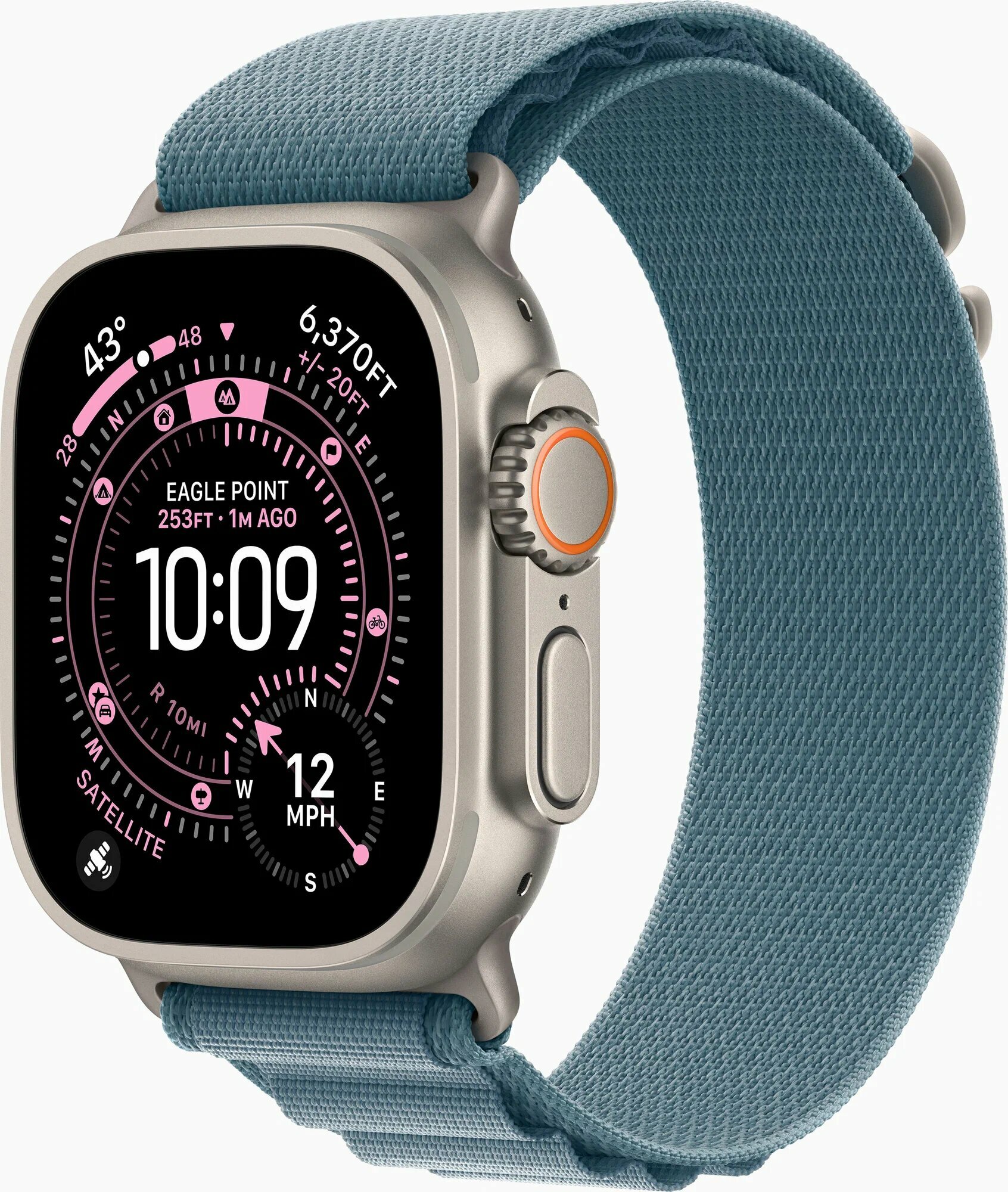 Умные часы Apple Watch Ultra 3 49mm Natural Ti Blue Alpine Loop Large