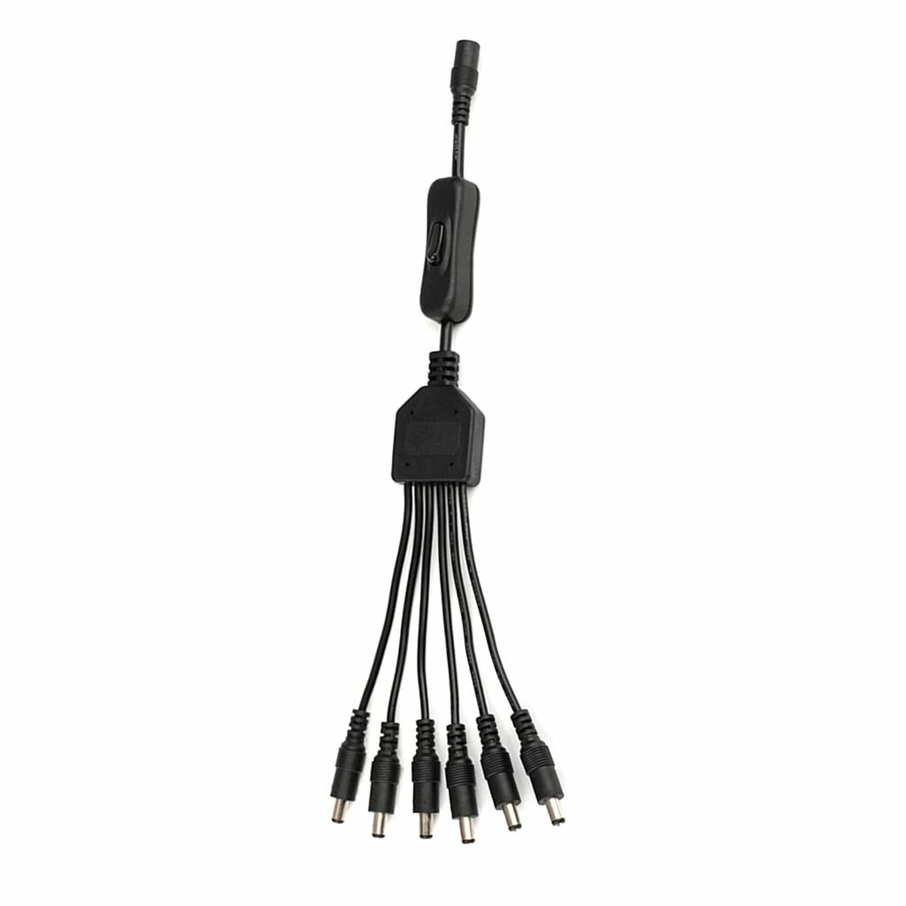 DC5.5x2.1mm Y-сплиттер адаптер для камер и светодиодных лент