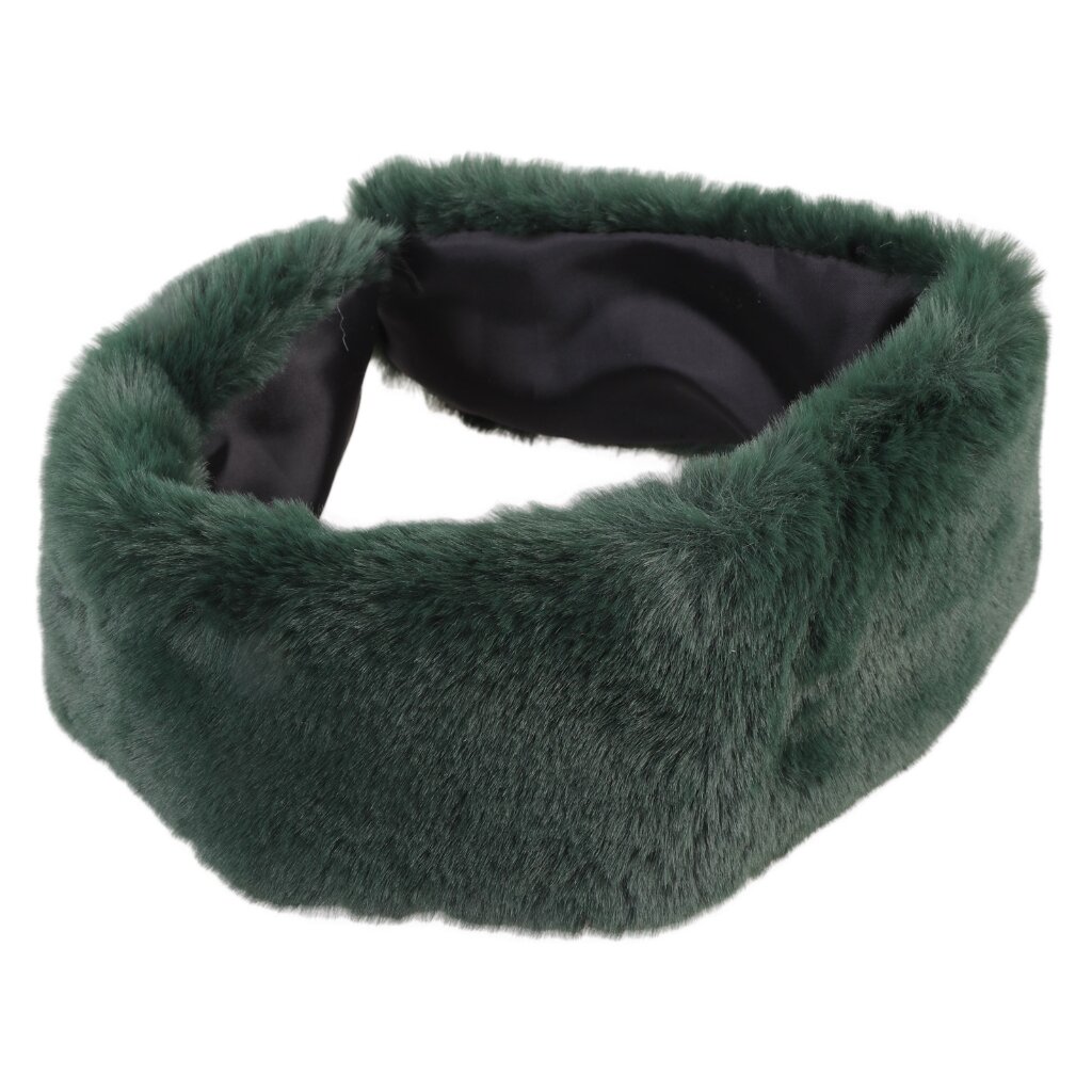 Нагрудник с круглым меховым воротником и зимним теплым артефактом-Оливково-зеленый