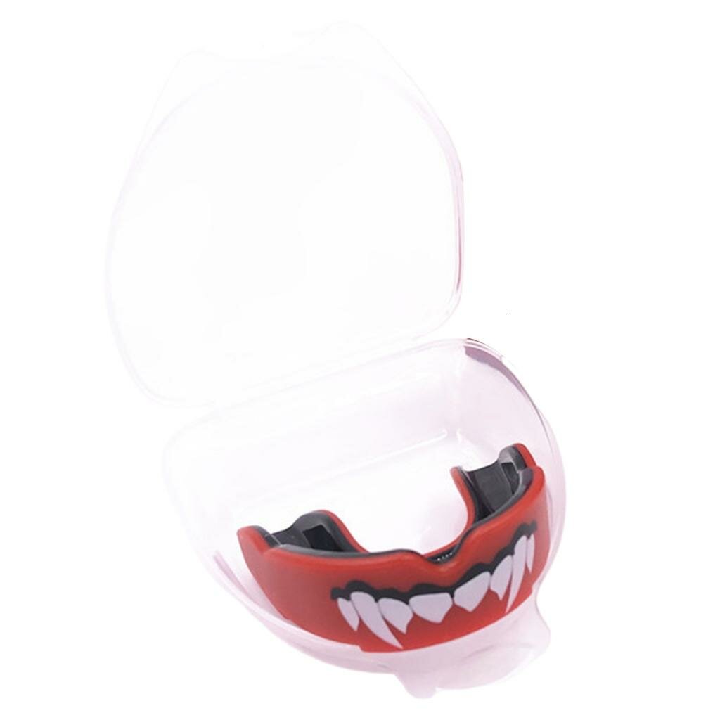 Спортивная капа для единоборств, Красно-черный цвет