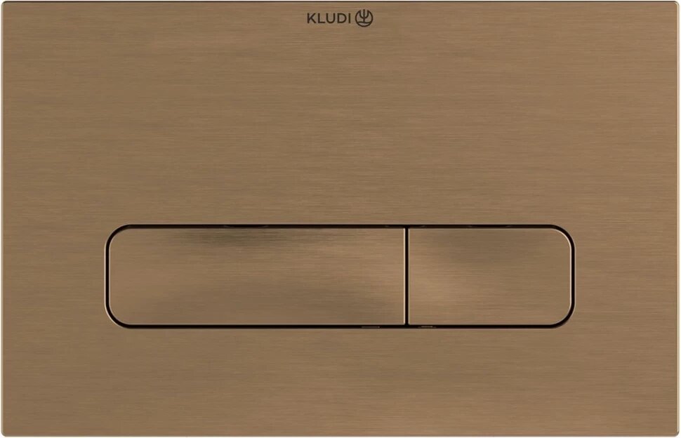 Кнопка смыва Kludi Unifix 30PP01N1 для инсталляции, бронза матовая