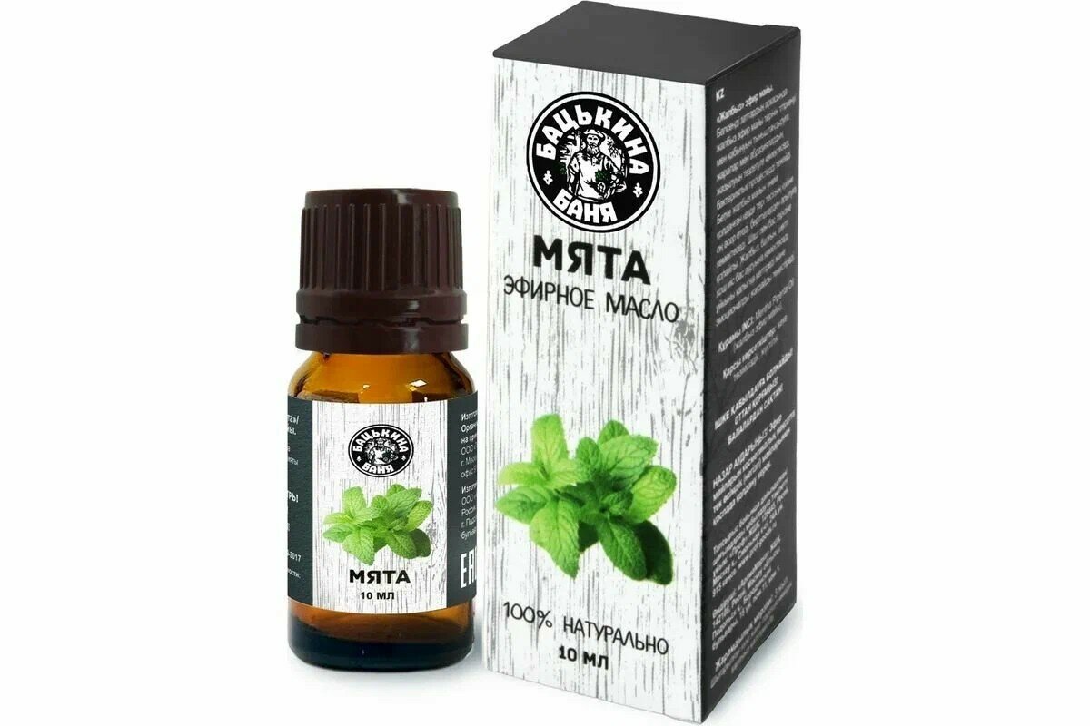 Масло эфирное 10МЛ "мята" бацькина баня