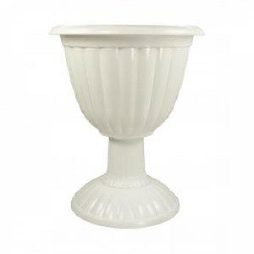 Вазон для цветов жасмин 18Л на высокой ножке БЕЛ альтернатива