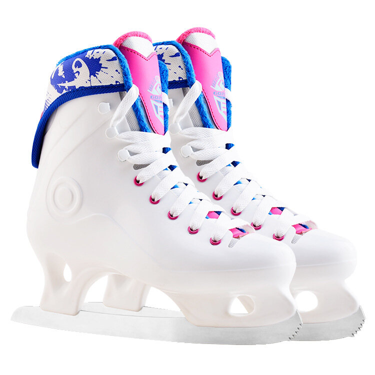 Коньки для фигурного катания Gaixin нового стиля, цельные пластиковые коньки для начинающих мужчин и женщин, настоящие коньки для катания на льду