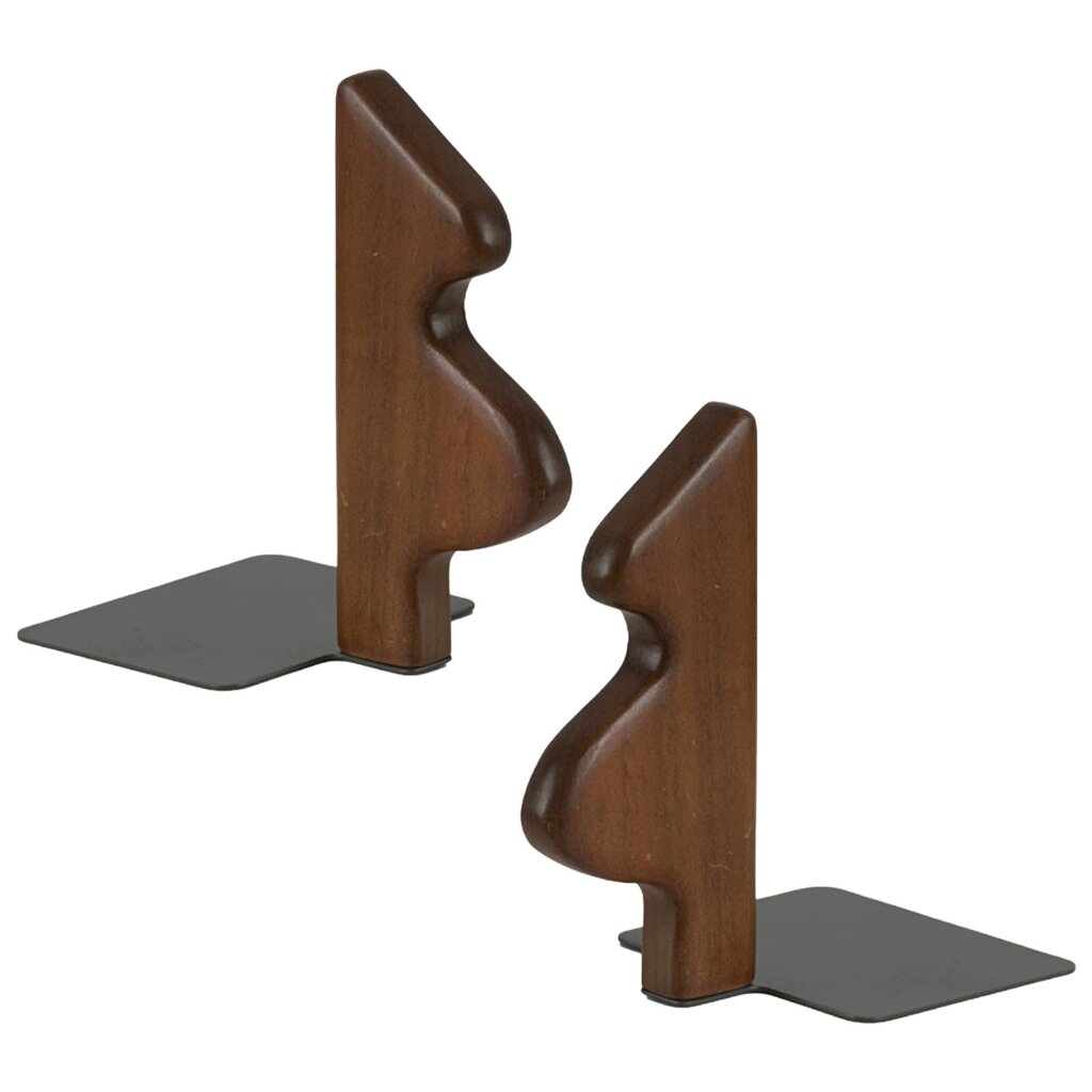 Деревянные подставки для книг в виде рождественской елки с металлическим основанием для организации рабочего стола и праздничного украшения.