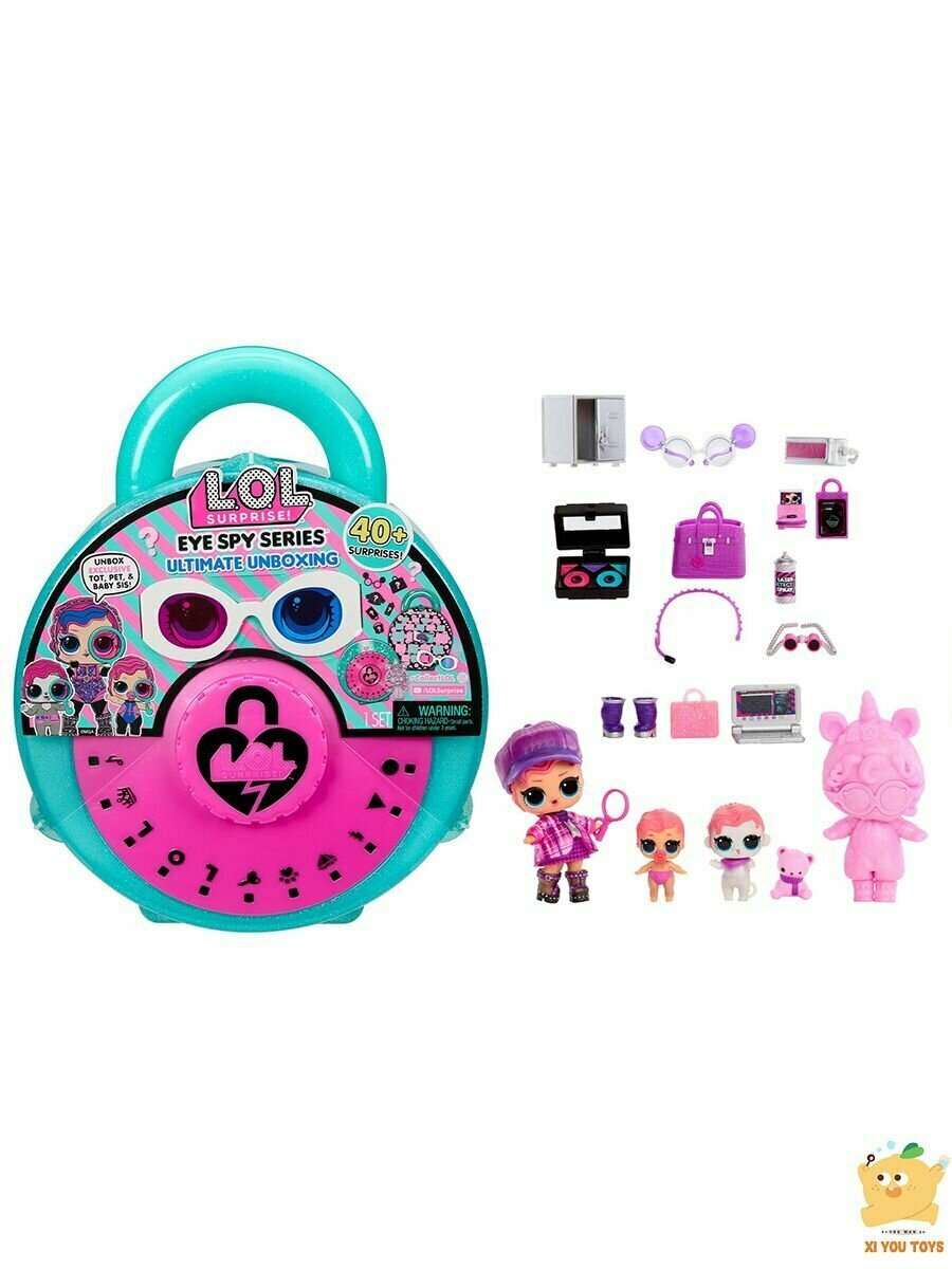 MGA L.O.L. Surprise! Eye Spy Series Ultimate Unboxing / Игровой Набор Шпионы, Содержит 3 Эксклюзивные Куклы С Более Чем 40 Сюрпризами.