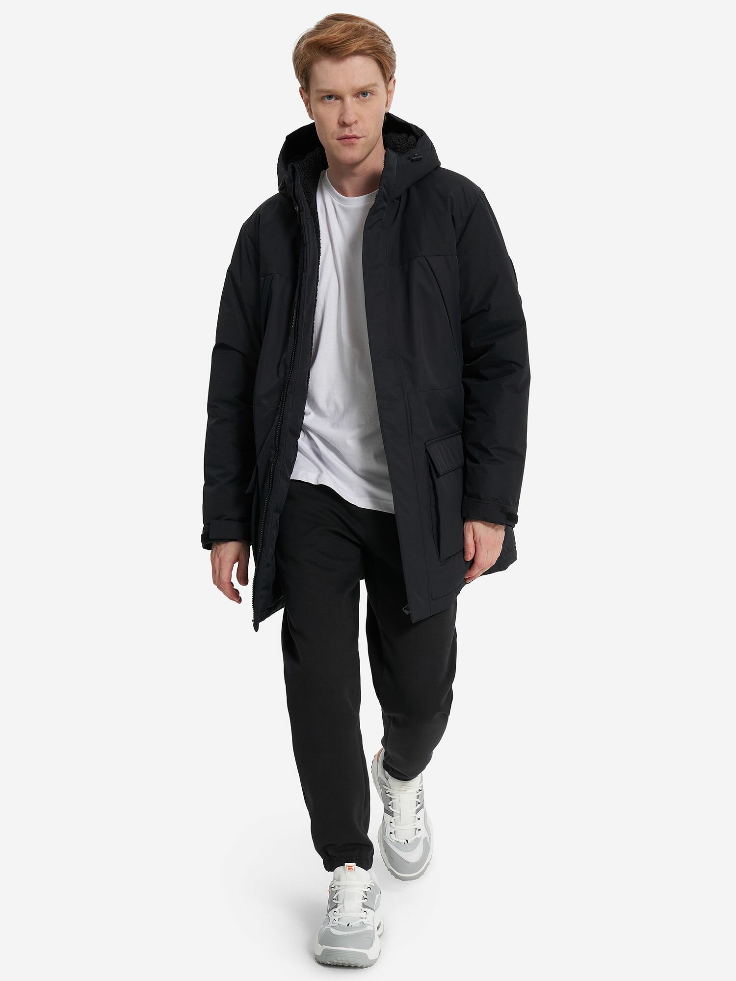 Парка Fila, размер M, черный — фото 1