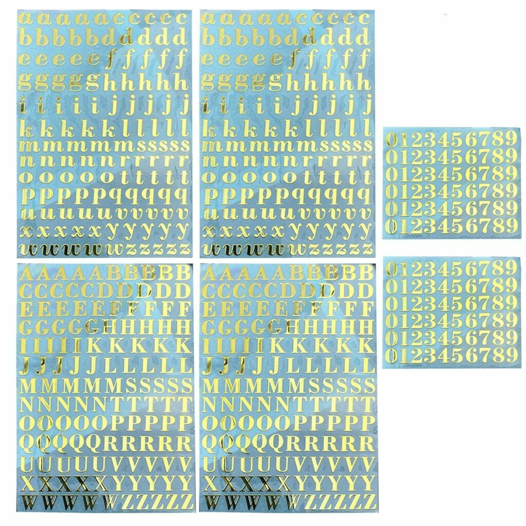 Наклейки с маленькими буквами эпоксидной смолы для поделок с детьми, C