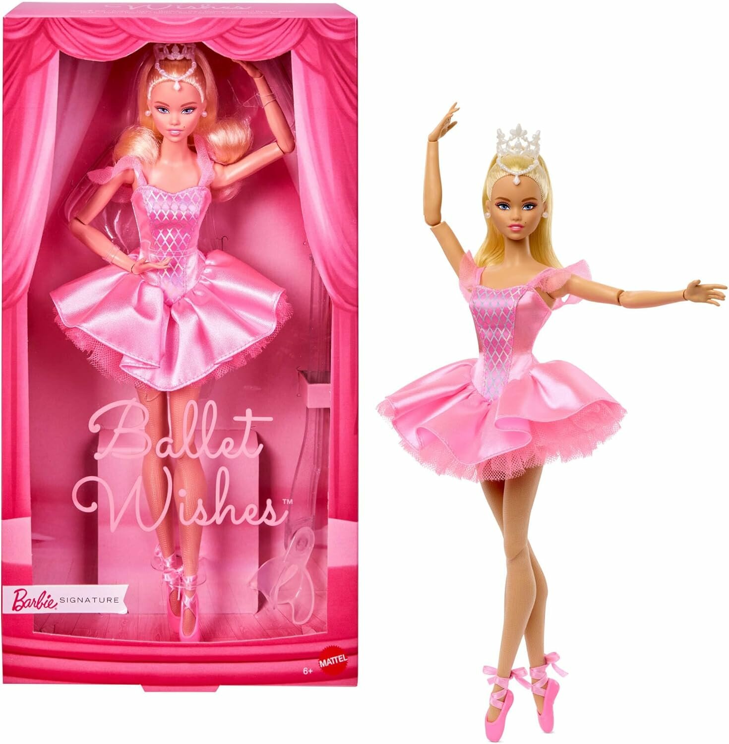 Кукла Mattel Barbie Signature Ballet Wishes - Коллекционная кукла Балерина блондинка - Барби JBJ10
