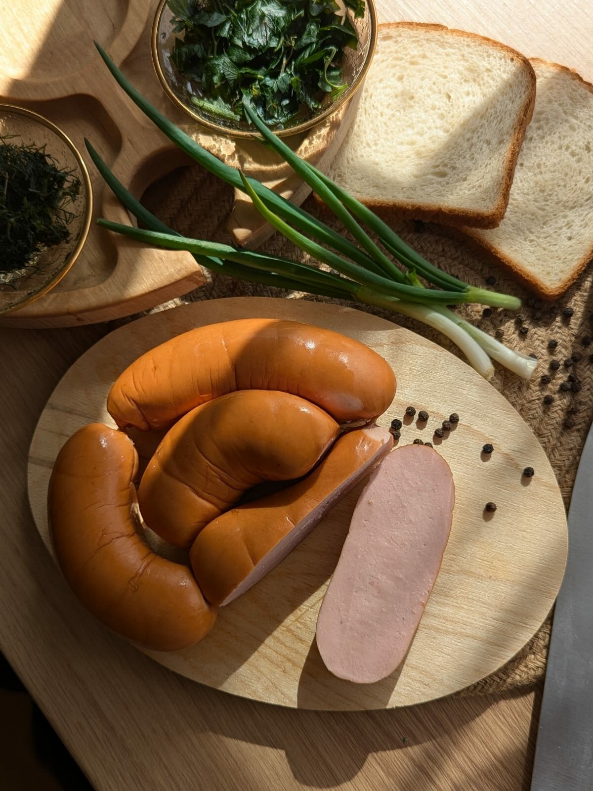 Сардельки Свиные н/о в/у по 4 шт (350гр)