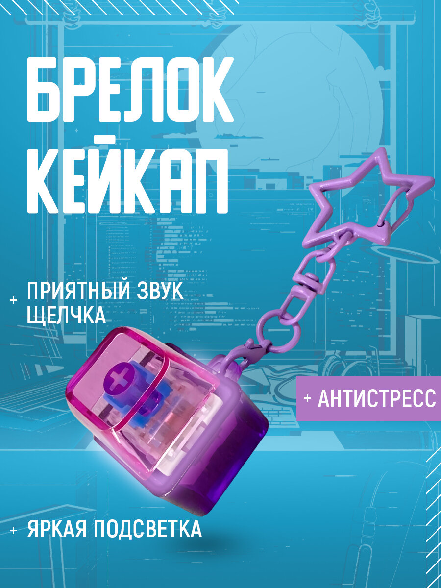 Брелок кейкап с карабином на сумку, ключи