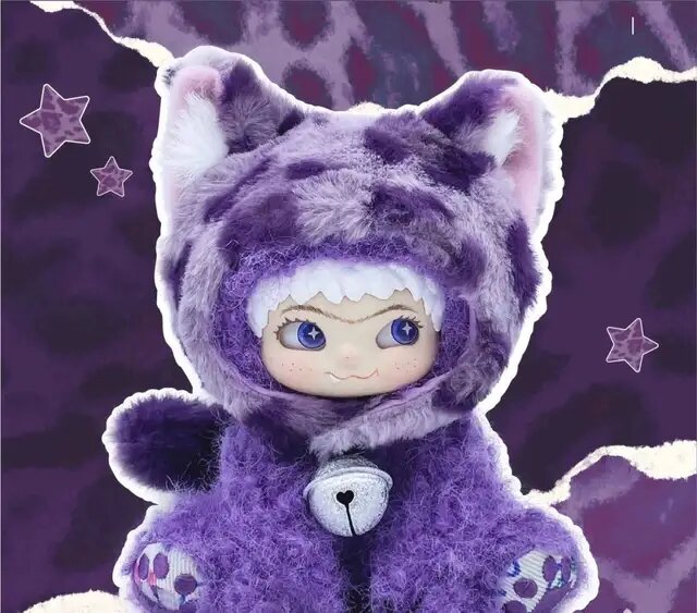 Совершенно новая оригинальная подвесная открытка Wakuku Ton Ton фиолетовая граффити-модель, милая кукла-кролик Wakuku Angel аниме-кукла подарочная игрушка