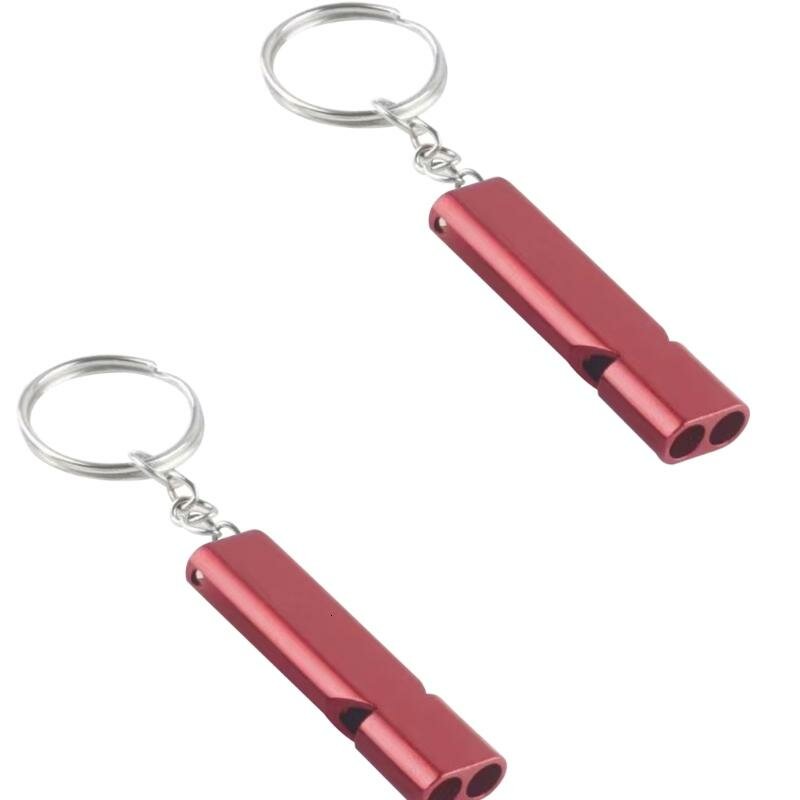Многофункциональный свисток для кемпинга и экстренных случаев, красный