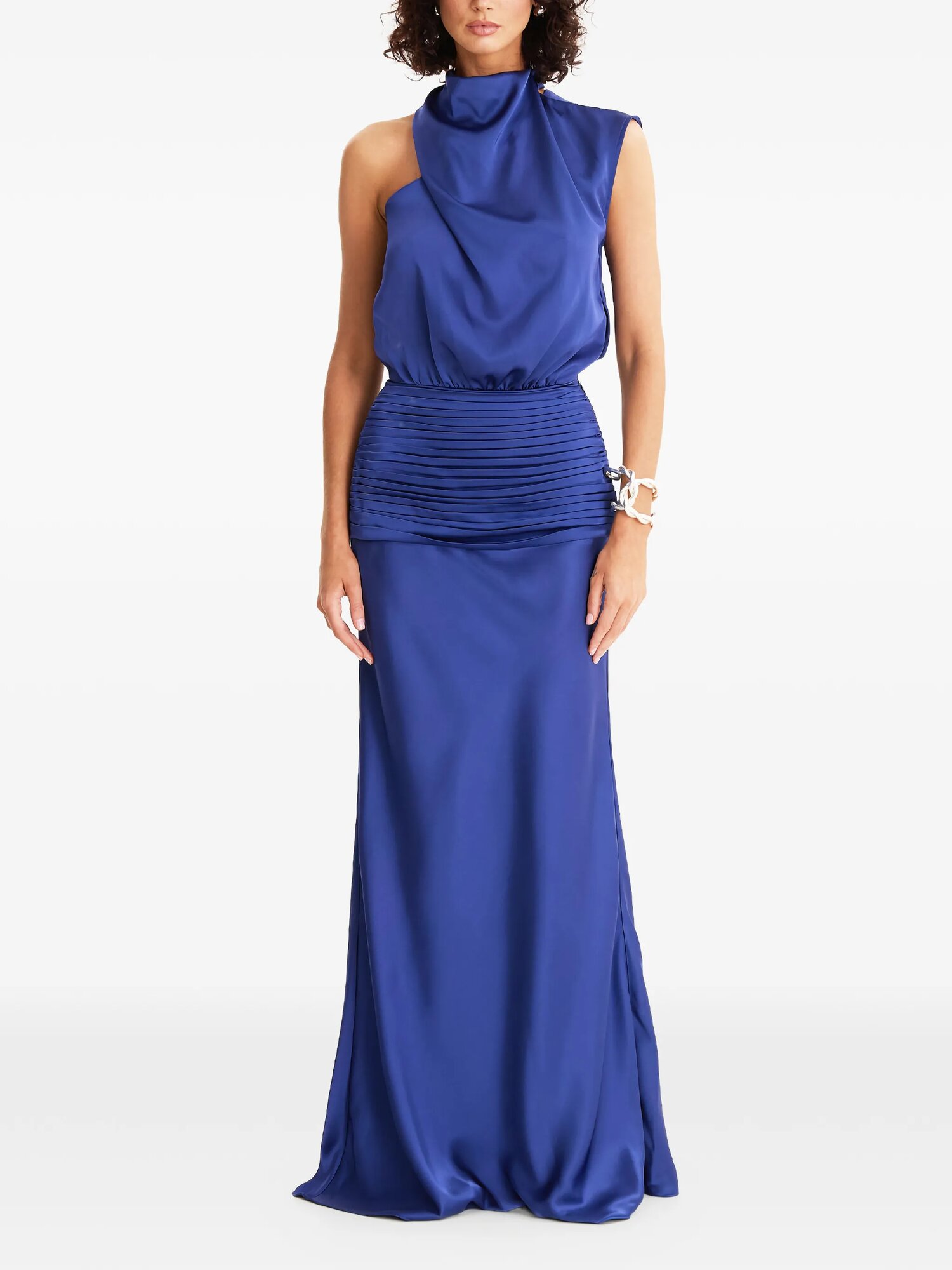Платье Asymmetric-shoulder maxi dress
