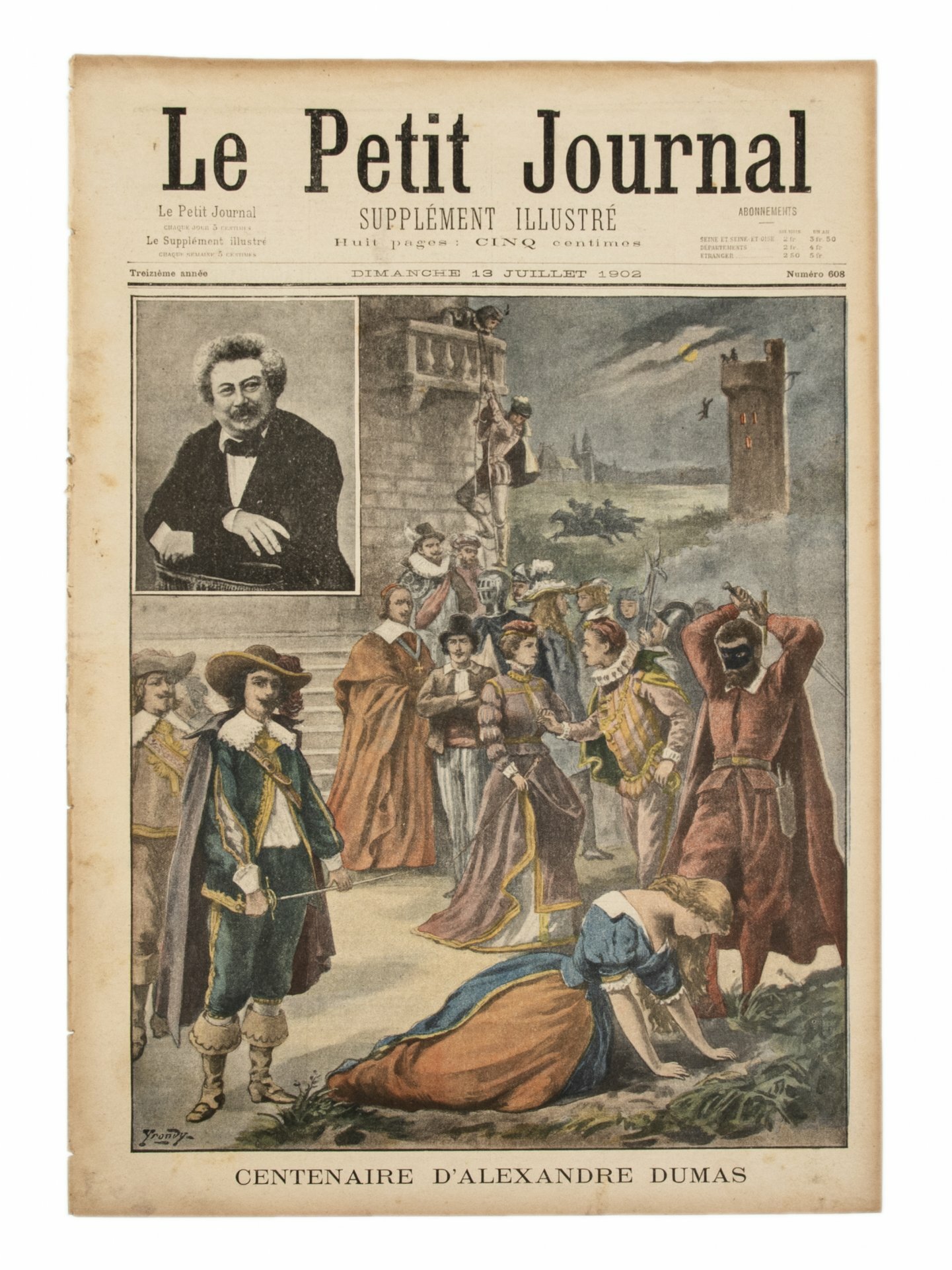 Газета "Le Petit Journal" выпуск № 608 от 13 июля 1902