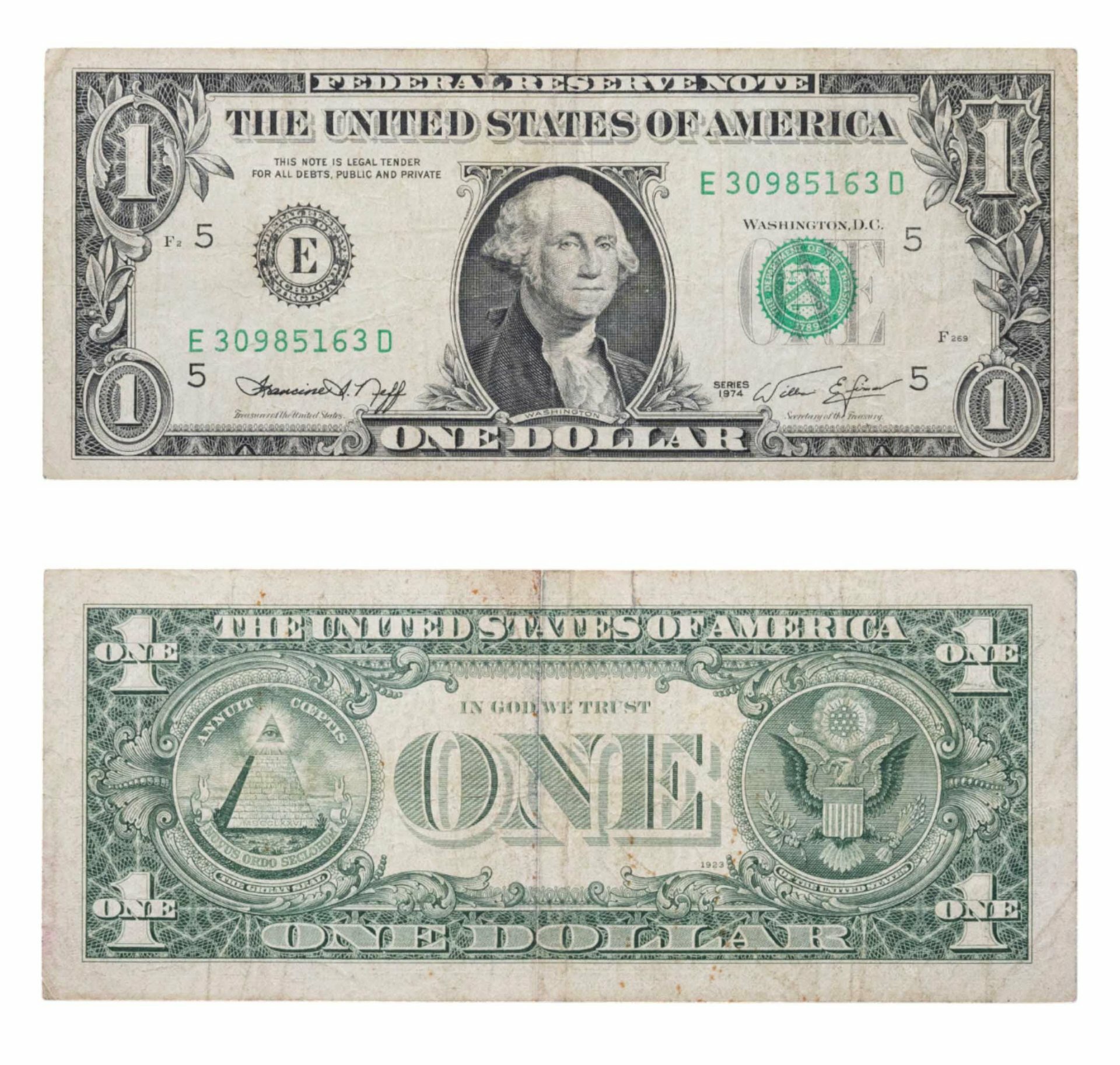 США 1 доллар 1974 года Е-Ричмонд