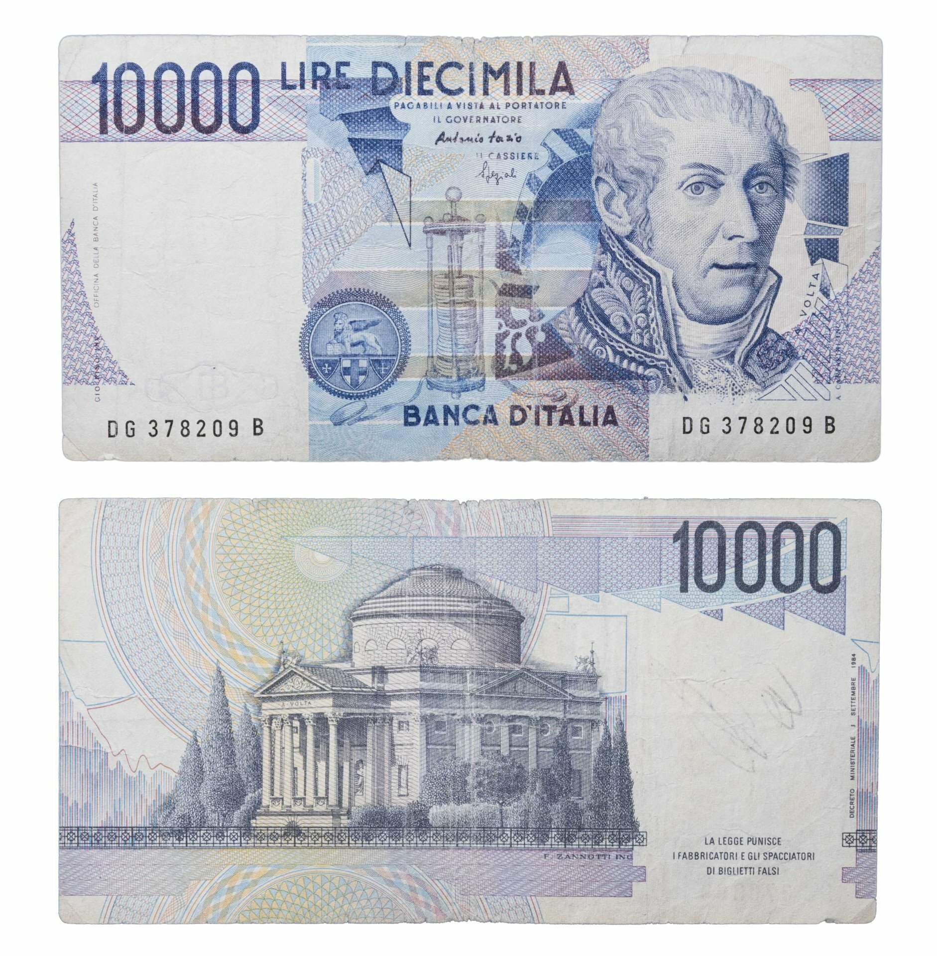 Италия 10000 лир 1984