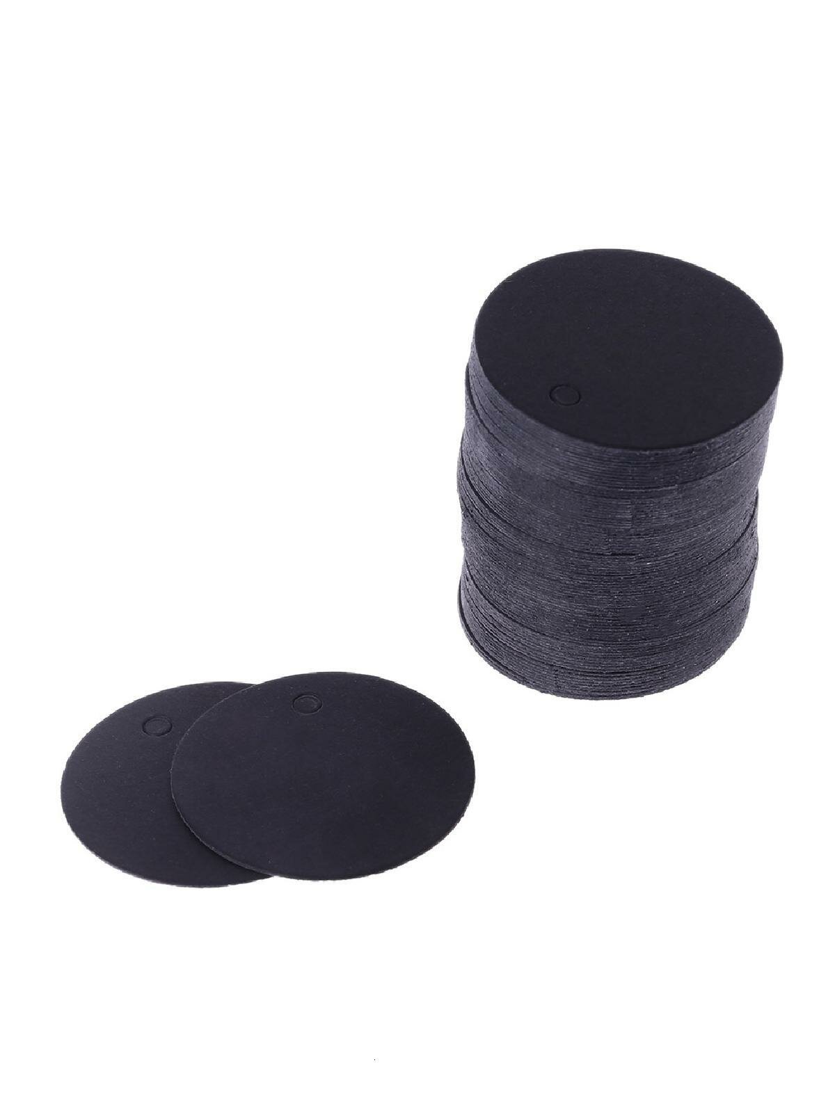 Бумажные бирки из крафт-бумаги, 100 шт, Черный