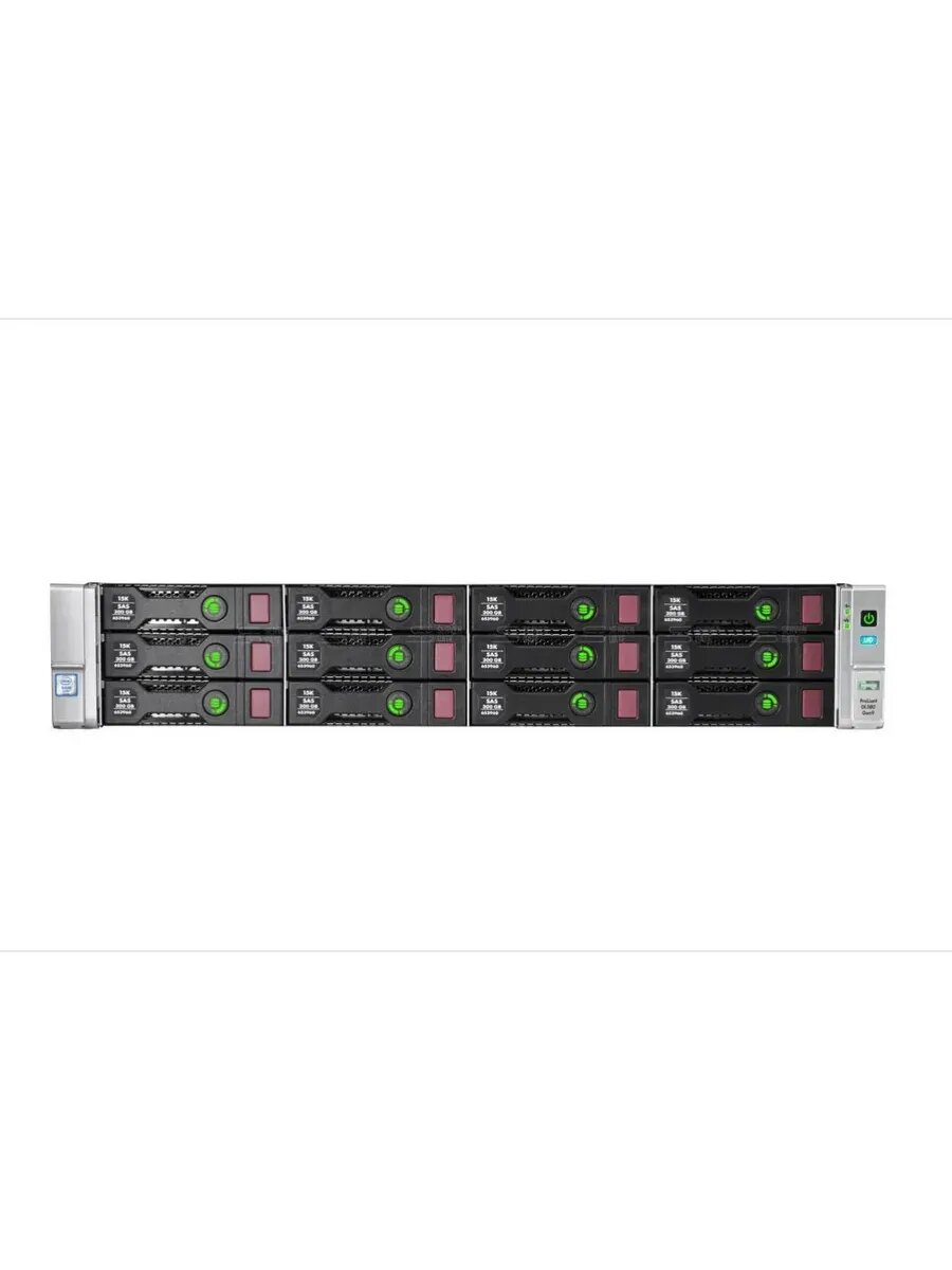 Сервер HPE DL380 Gen9, 12 отсеков для жестких дисков, 2 процессора E5-2697V4