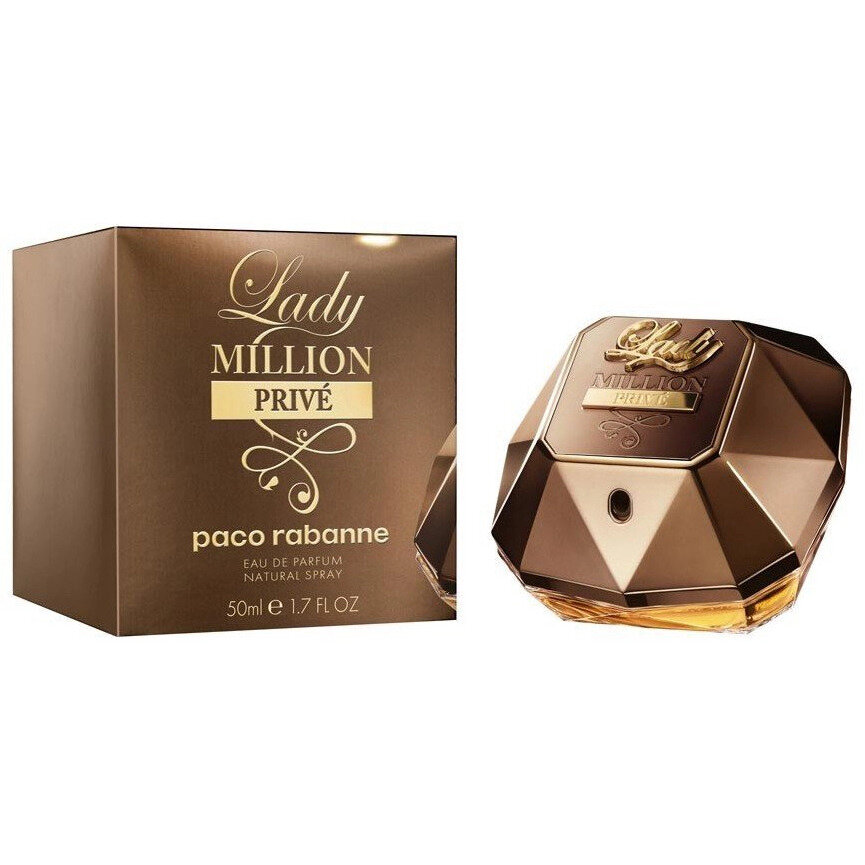 Парфюмерная вода для женщин Paco Rabanne Lady Million Prive 50 мл / Духи Пако Рабан Леди Миллион Прайв