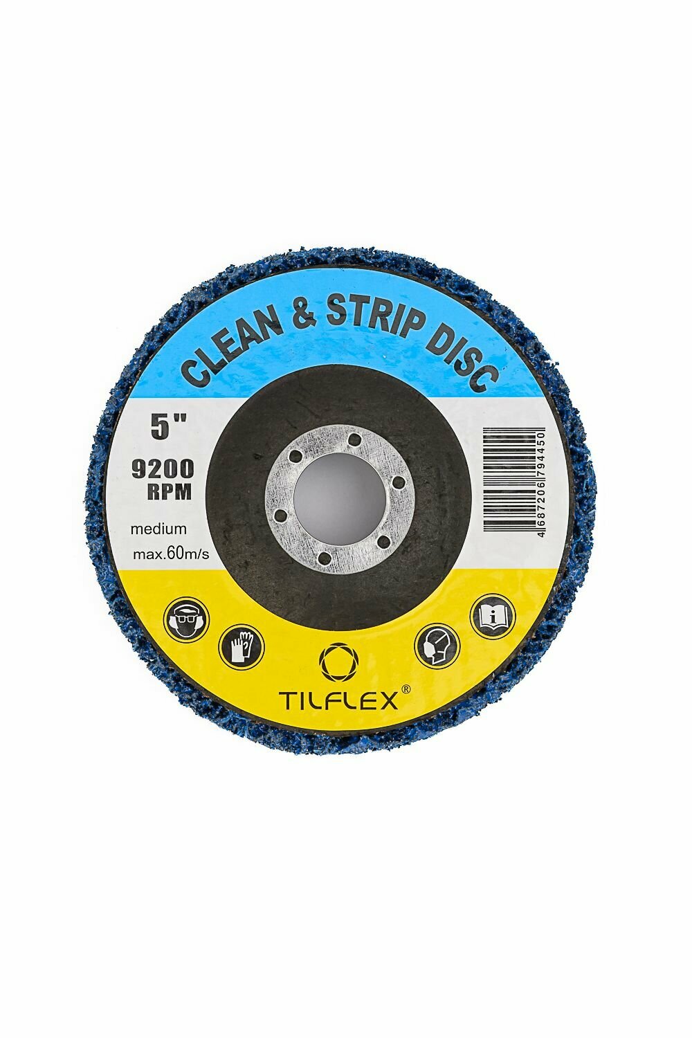 Зачистной коралловый диск TILFLEX на УШМ (Medium) Coral-Button Wheel (синий) 125 мм TL43M