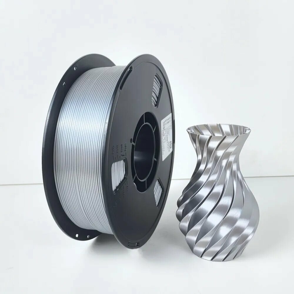 3d принтер PLA (pla) Материалы , Монохроматический шелк-серебрян, высококачественный FDM пластиковая проволока диаметром 1,75 мм