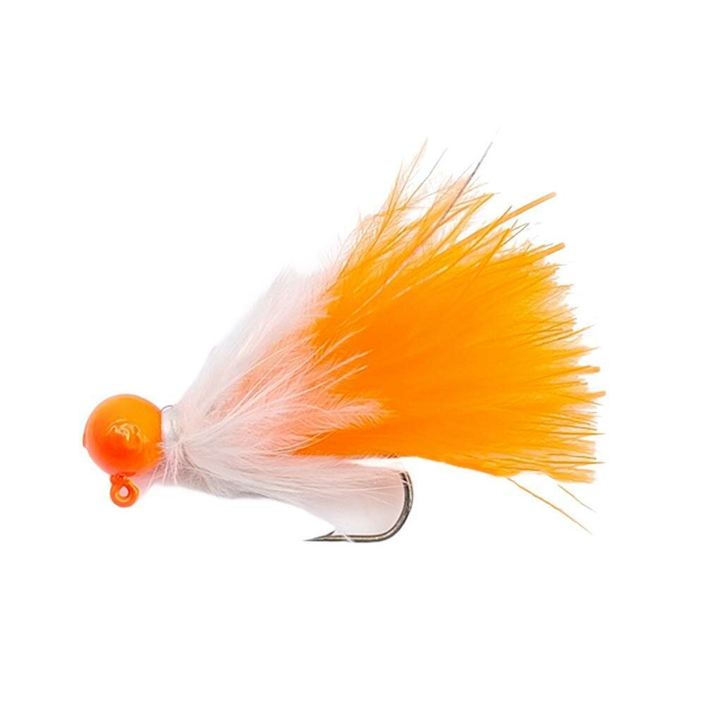 Свинцовые крючки JIG с перьями 3г 5г для ловли паука окуня форели на пруду