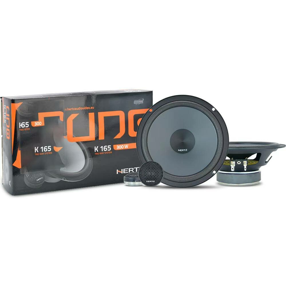 Двухкомпонентная автомобильная акустическая система Hertz Uno K 165, 165 мм (6,5 дюйма) Динамики Колонки Автомобильные