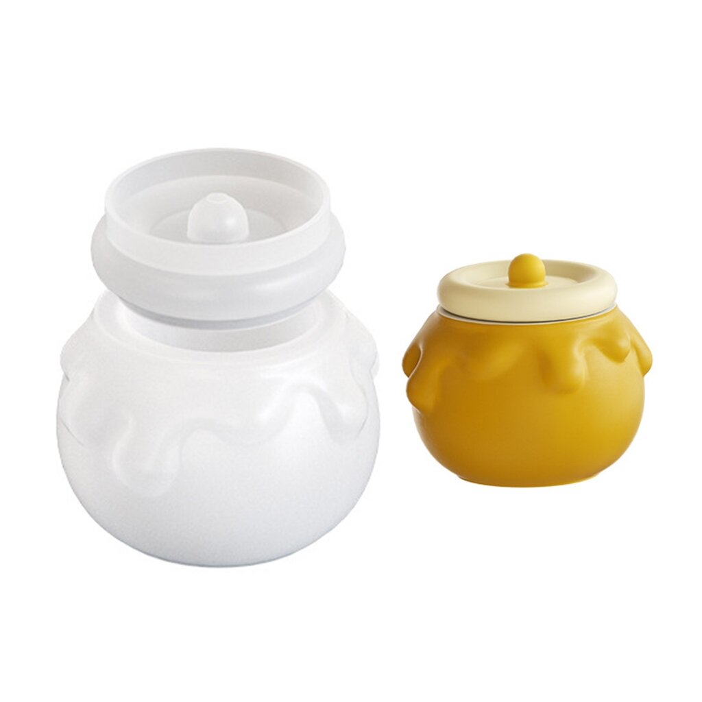 Круглая Форма Для Банки для Свечей с Крышкой Бетонный Гипсовый Сосуд Силиконовая Форма Цементная Штукатурка Цветочные Горшки Из Смолы Формы Для Хранения Ящиков