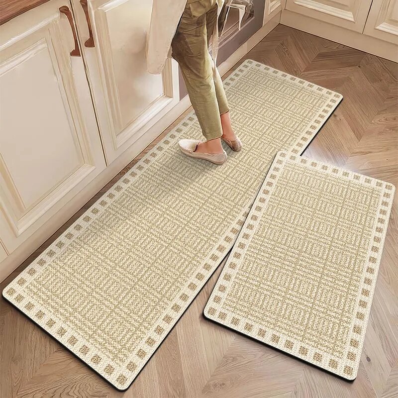 Минималистичный полосатый ПВХ коврик для дома 1pc 80x200cm, DD2528-P