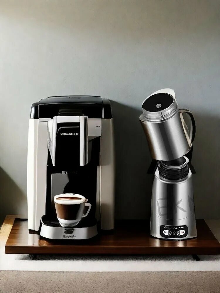 Кофеварка автомобильная qichekafeiji-1 A, черный, серый металлик