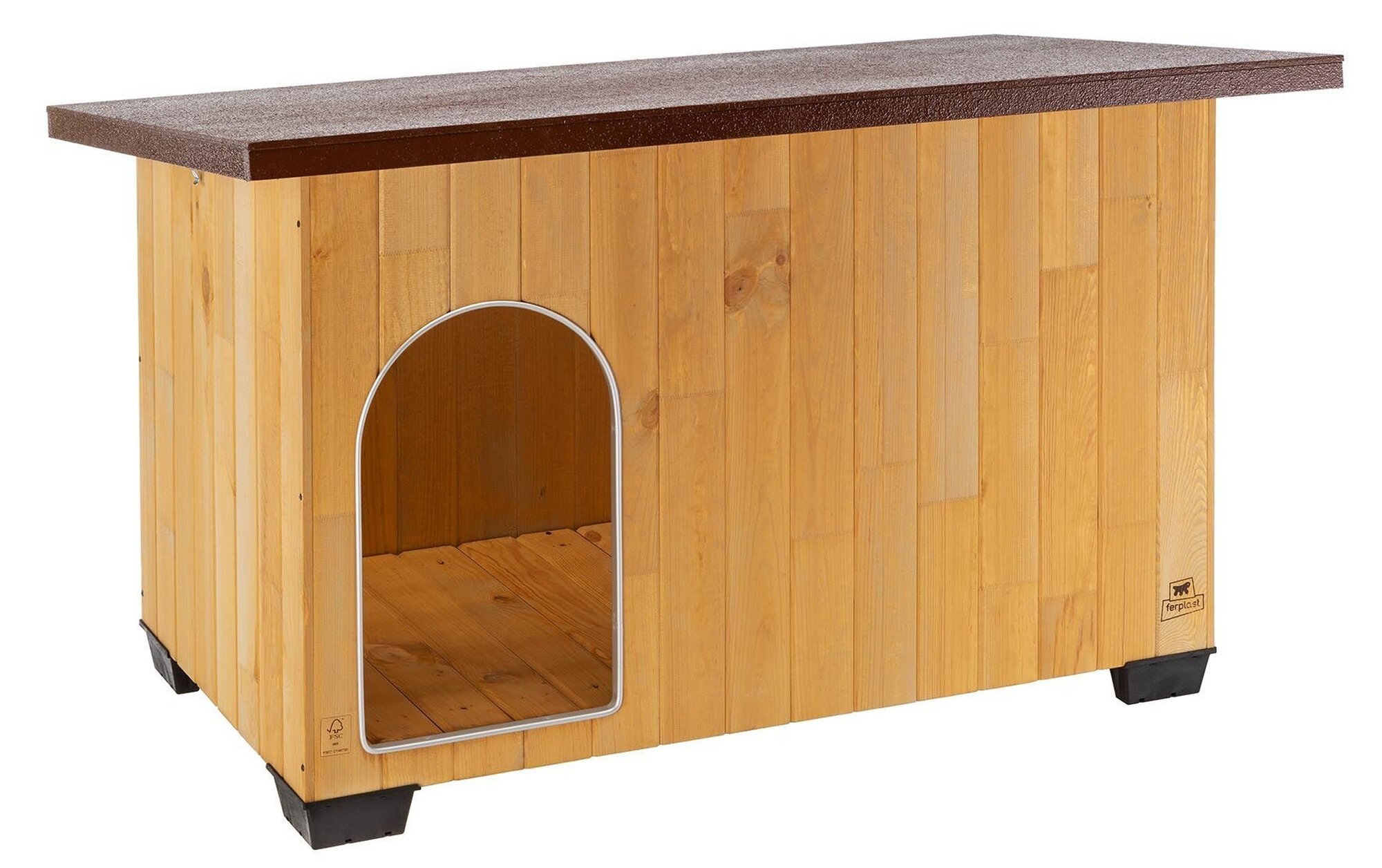 Будка для собак Ferplast Baita 120 деревянная, 140 x 85,5 x h 87 см