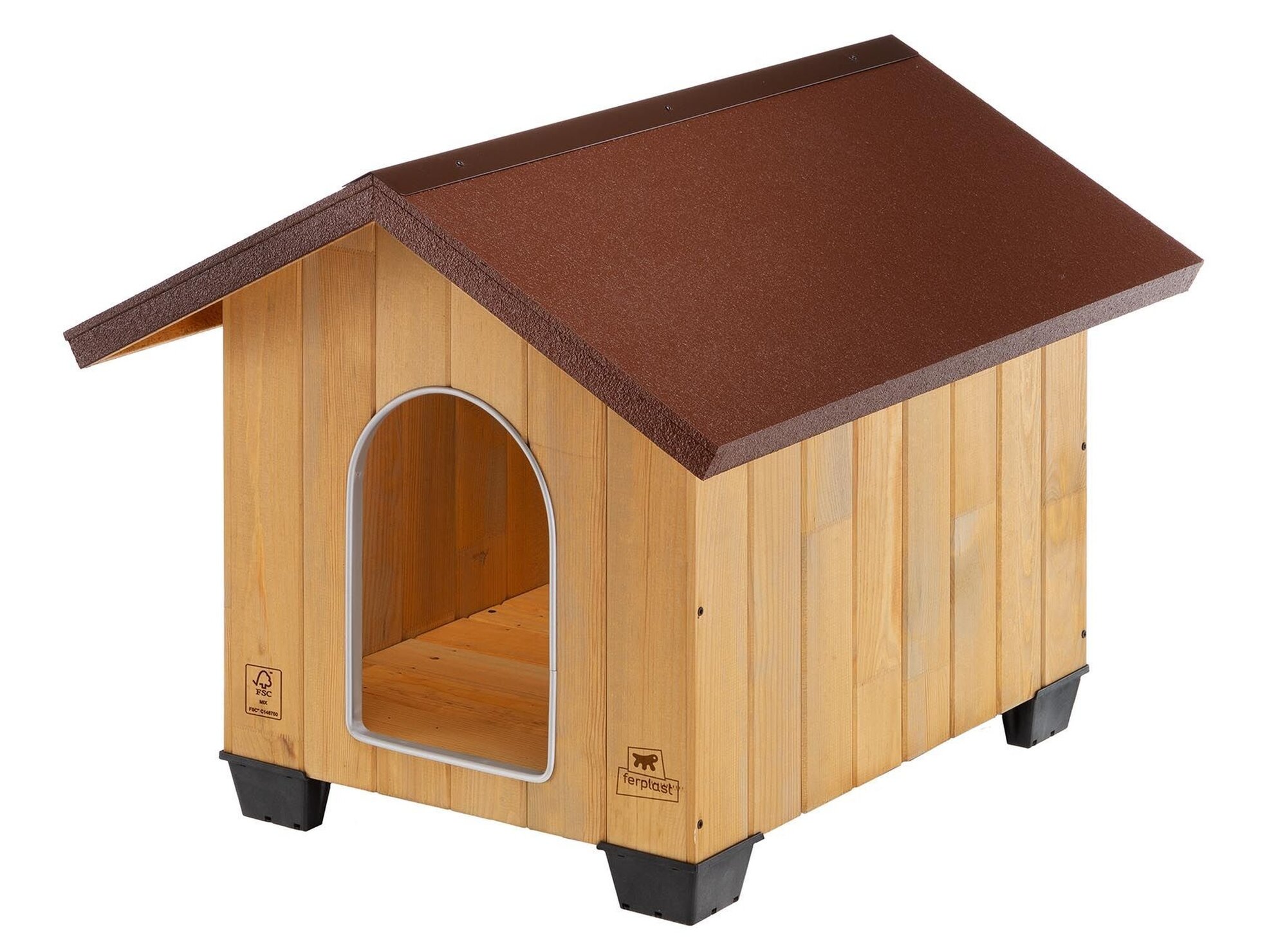 Будка для собак Ferplast DOMUS Medium деревянная, 70 x 83 x h 67 см
