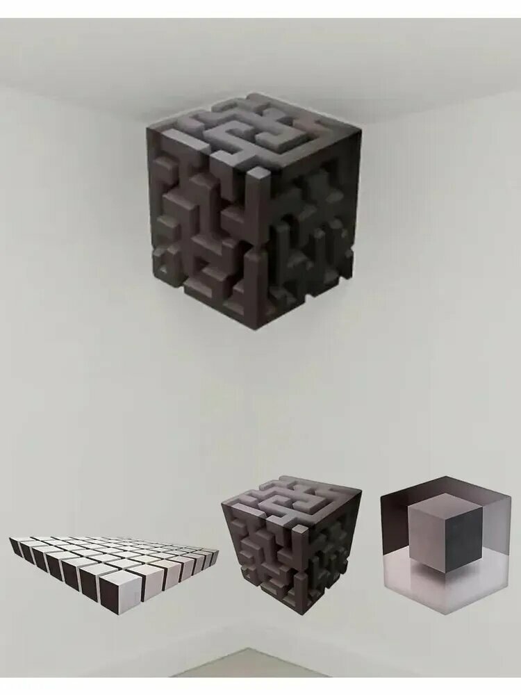 Наклейка для углов с оптической иллюзией