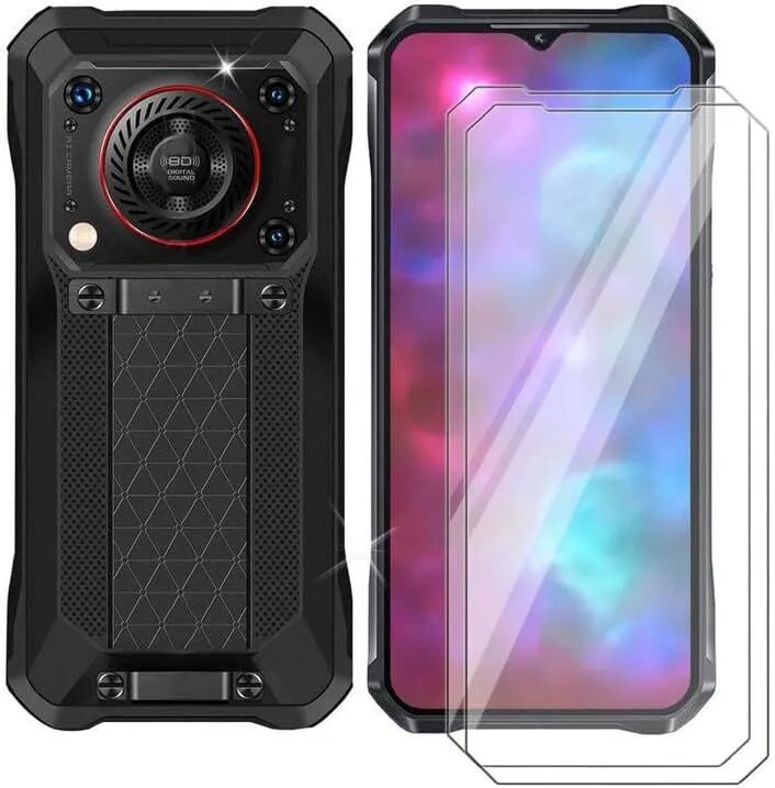 2 шт. закаленного стекла для защиты экрана Oukitel WP33 Pro, твердость 9H Ultra HD, устойчивость к царапинам, без пузырьков
